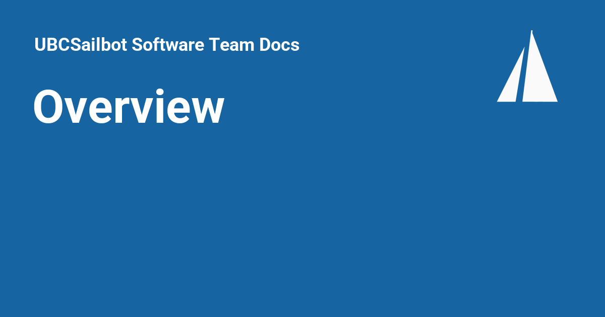 Overview - UBCSailbot Software Team Docs